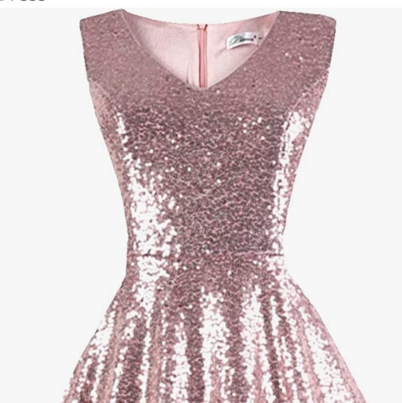 Dressever | Dresses | 96s Vintage Sequin Sparkle Pink Dress Halloween ...